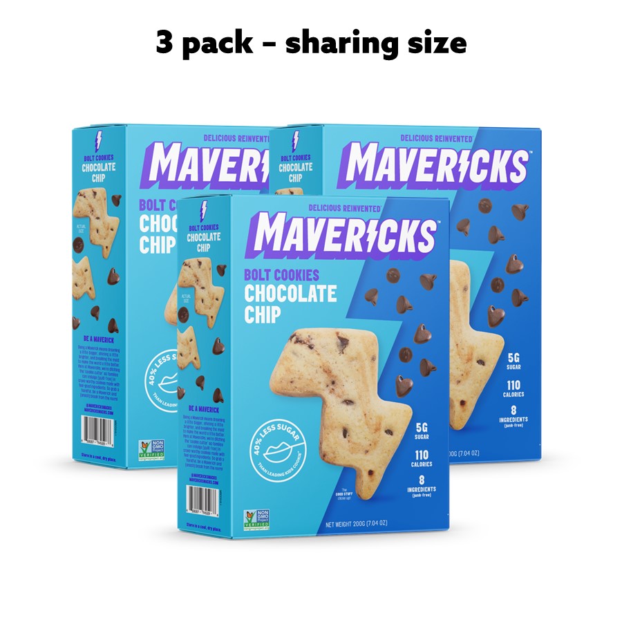 Mavericks Snacks - Chocolate Chip Bolt Cookies
