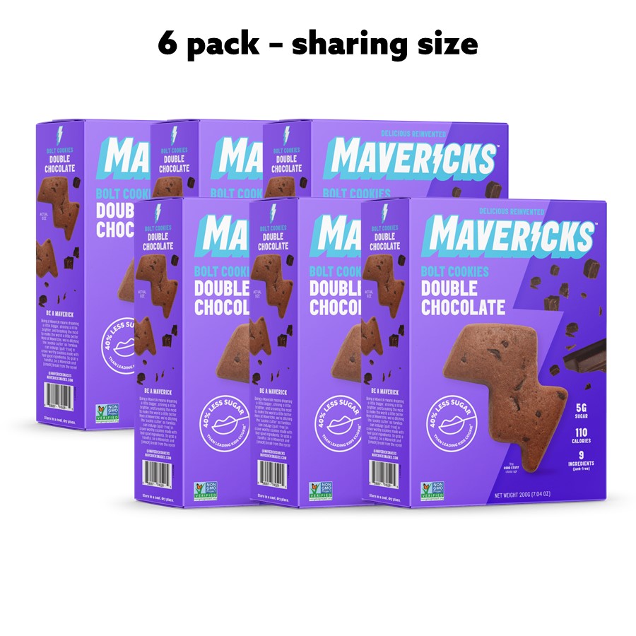 Mavericks Snacks - Double Chocolate Bolt Cookies