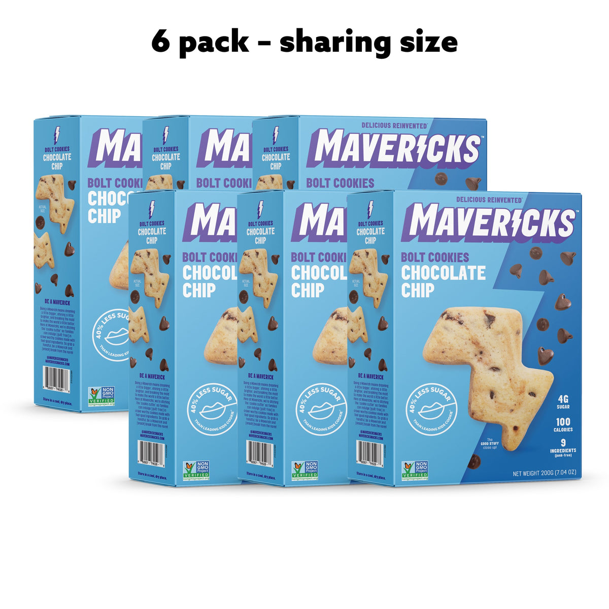 Mavericks Snacks - Chocolate Chip Bolt Cookies