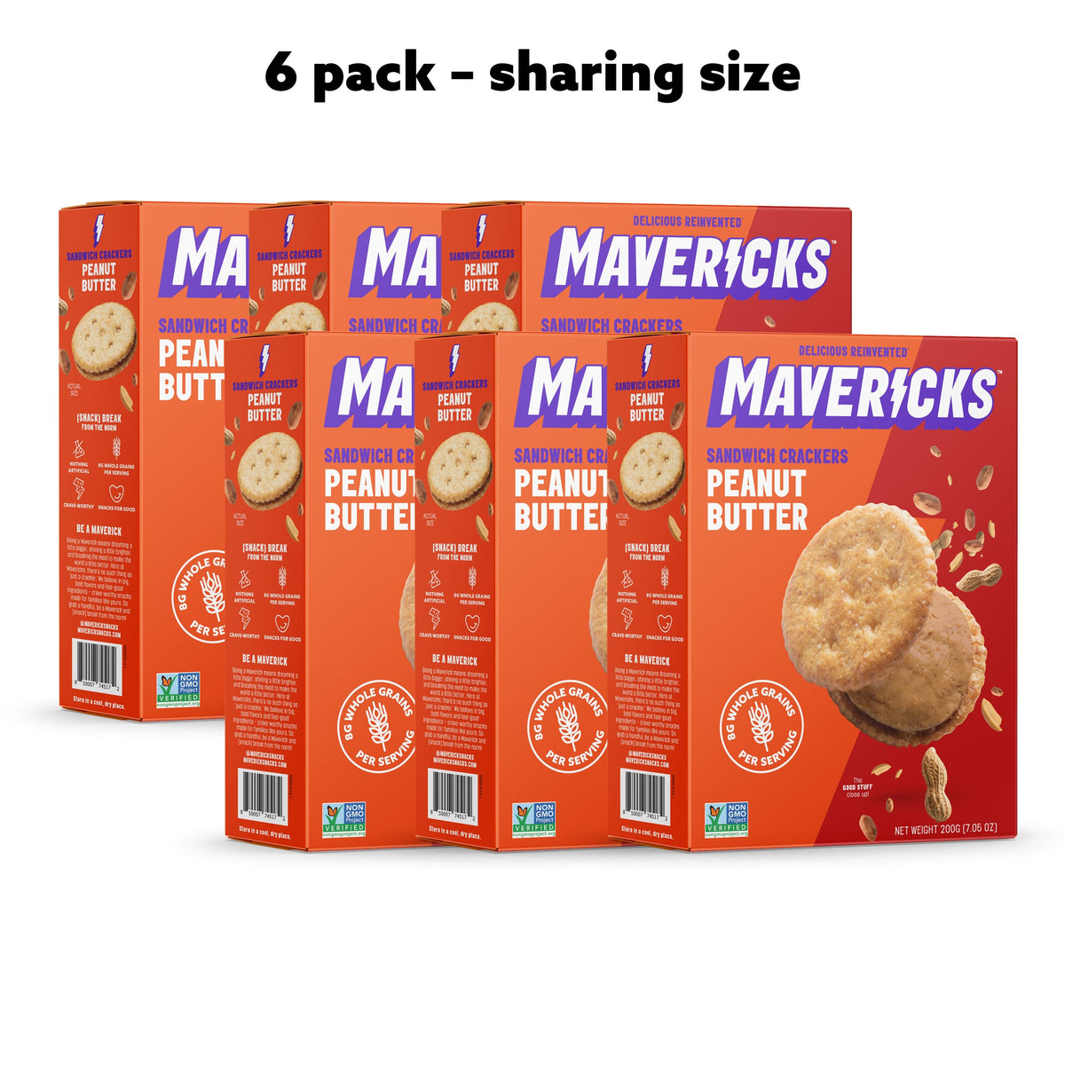 Mavericks Peanut Butter Sandwich Crackers